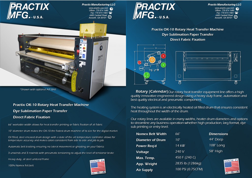Roll-to-Roll Heat Transfer – Large Format Roll Press
